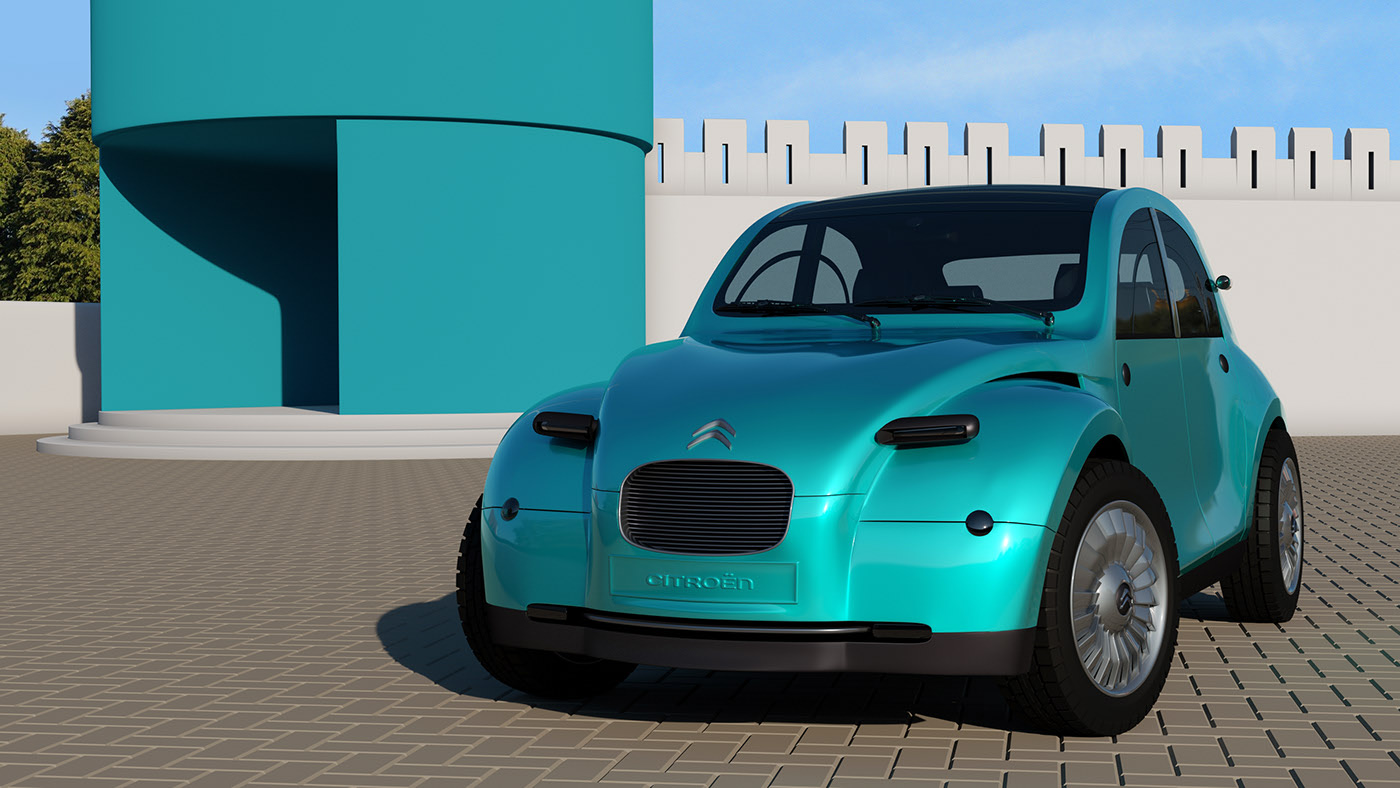 Si la 2CV revenait en version électrique, voici à quoi elle ressemblerait